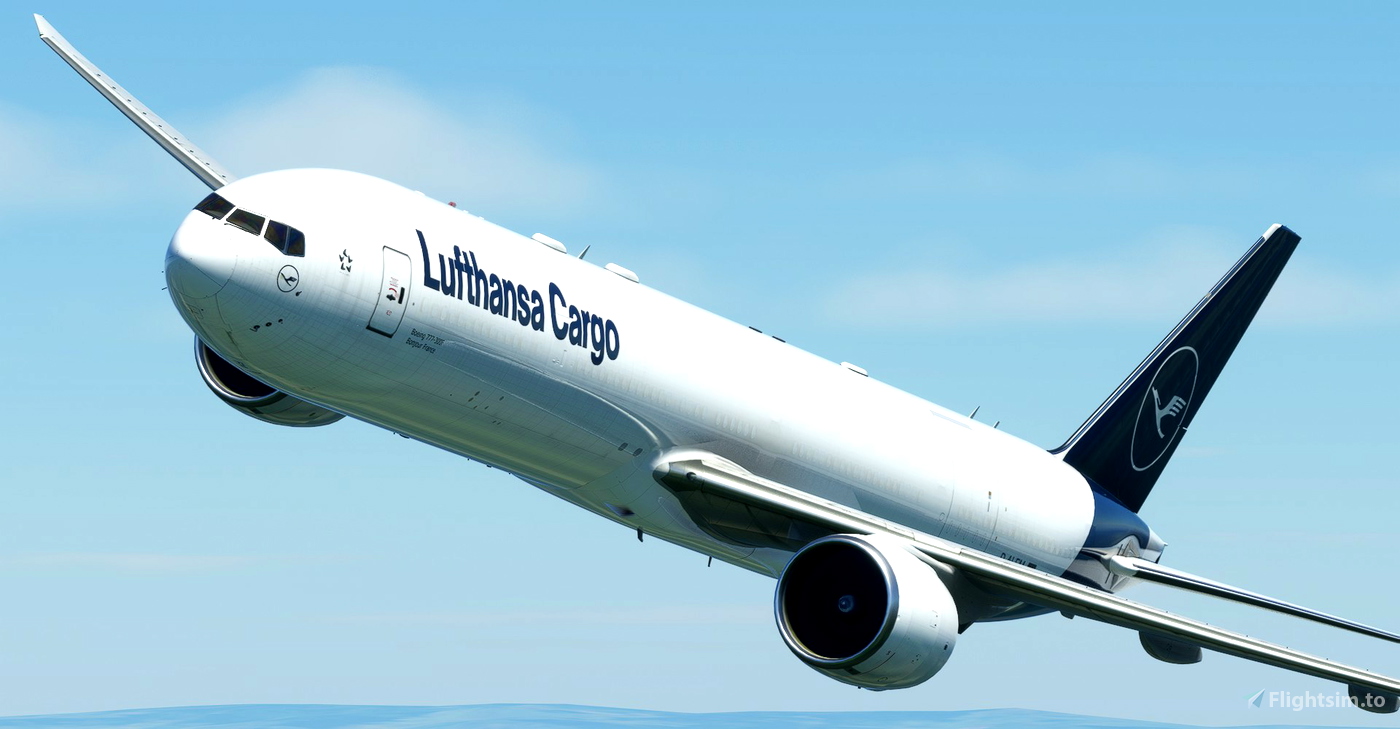 Lufthansa Cargo CaptainSim 777-300F (P2F) for Microsoft Flight ...
