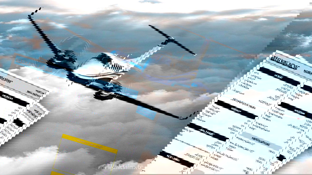 Beech King Air B350 Checklist for Microsoft Flight Simulator | MSFS