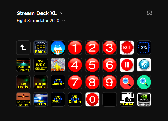 Stream Deck XL - MSFS 2020 for Microsoft Flight Simulator | MSFS