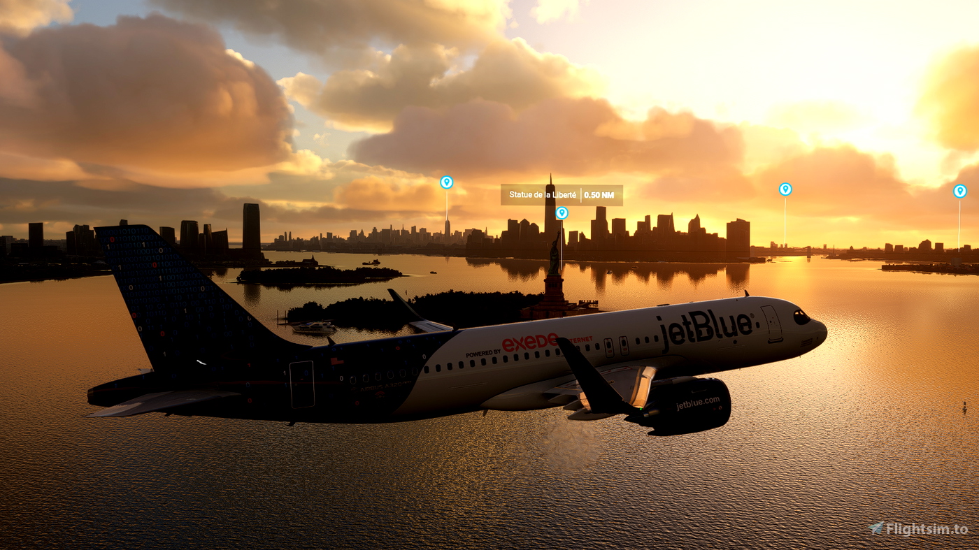 [A32NX] JetBlue Airways Binary Code Livery 8K ultra for Microsoft ...