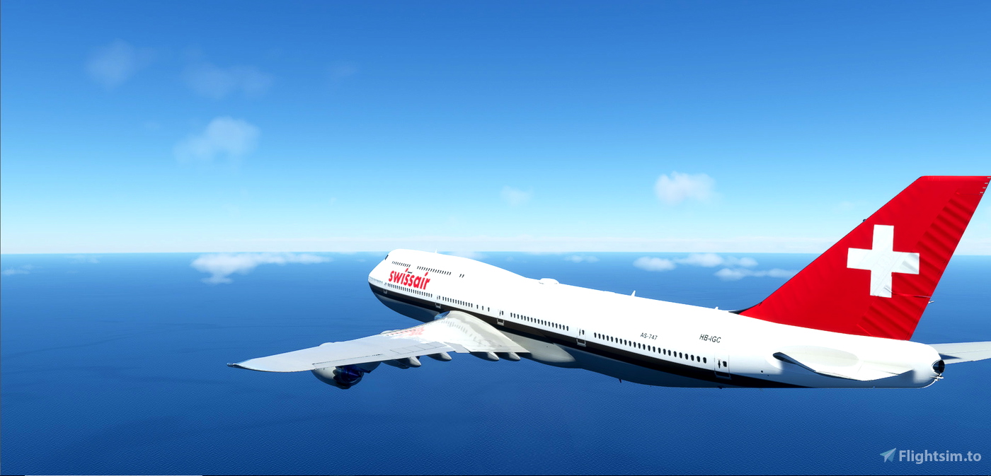 747-8i Swissair Retro 90s Livery (No Mirroring) - 4K für Microsoft ...