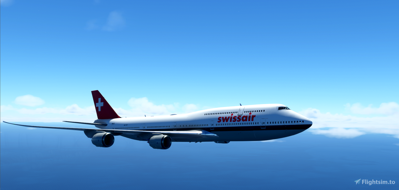 747-8i Swissair Retro 90s Livery (No Mirroring) - 4K for Microsoft ...