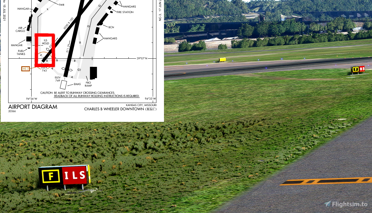 KMKC (Charles B. Wheeler Downtown Airport) Scenery for Microsoft Flight ...