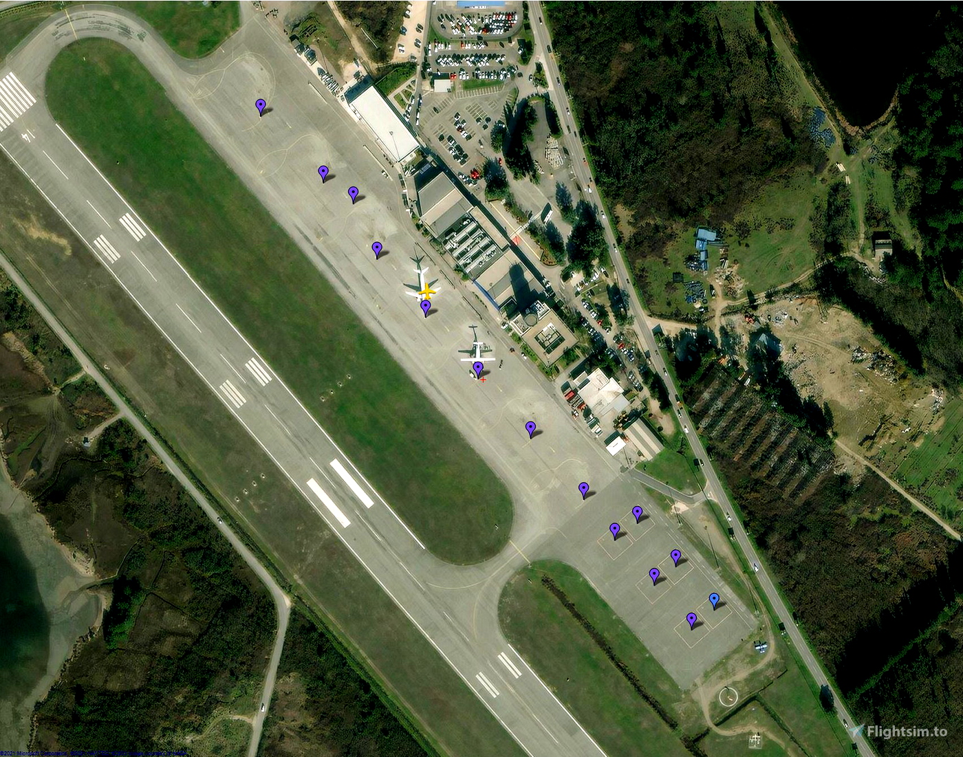 Pilot2ATC Tivat Airport LYTV Taxiways and Gates for Microsoft Flight ...