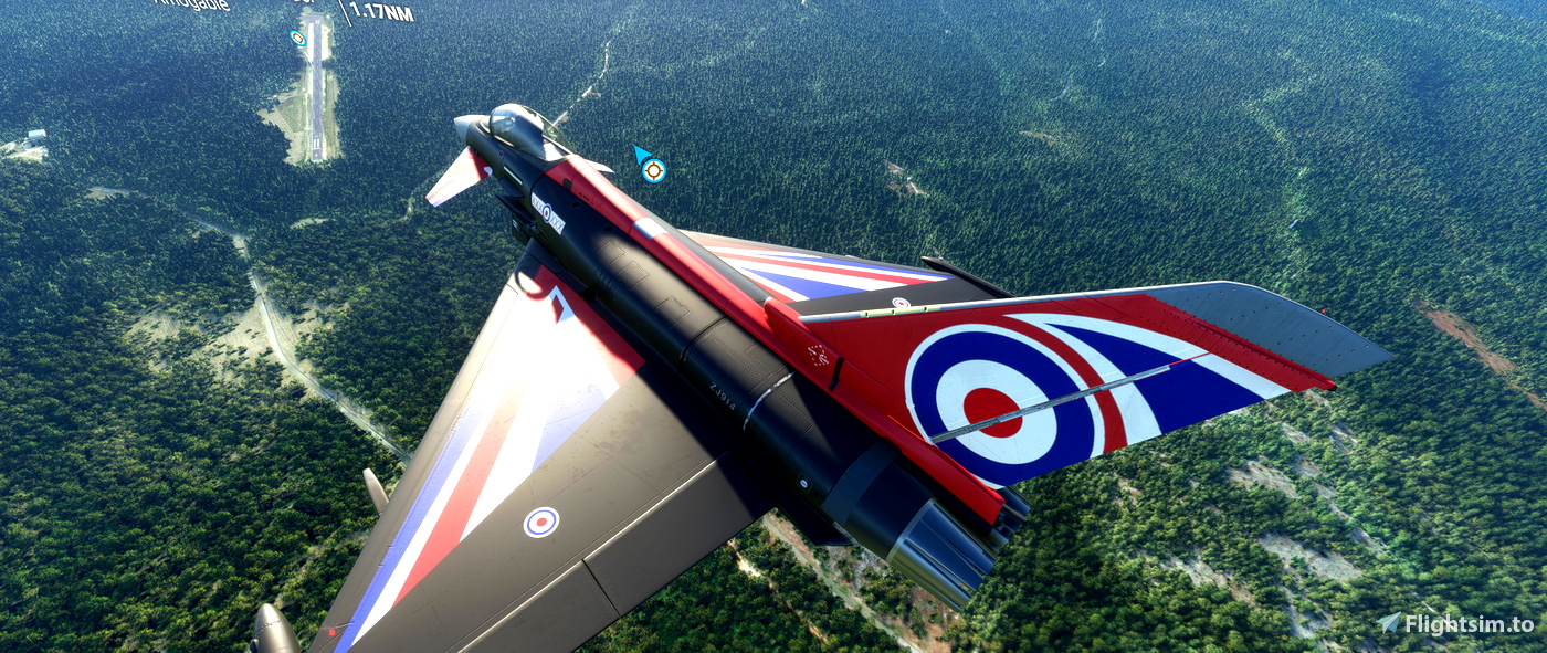 Union Jack Eurofighter Typhoon ZJ914 for Microsoft Flight Simulator | MSFS