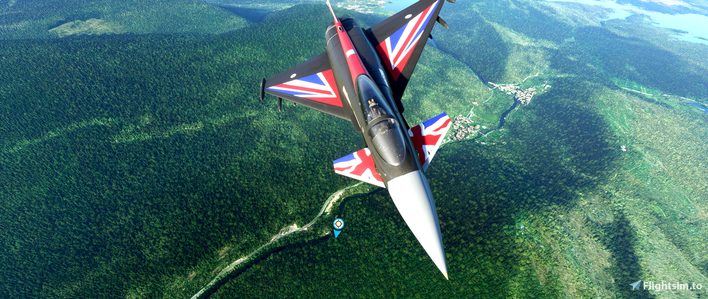 Union Jack Eurofighter Typhoon ZJ914 for Microsoft Flight Simulator | MSFS