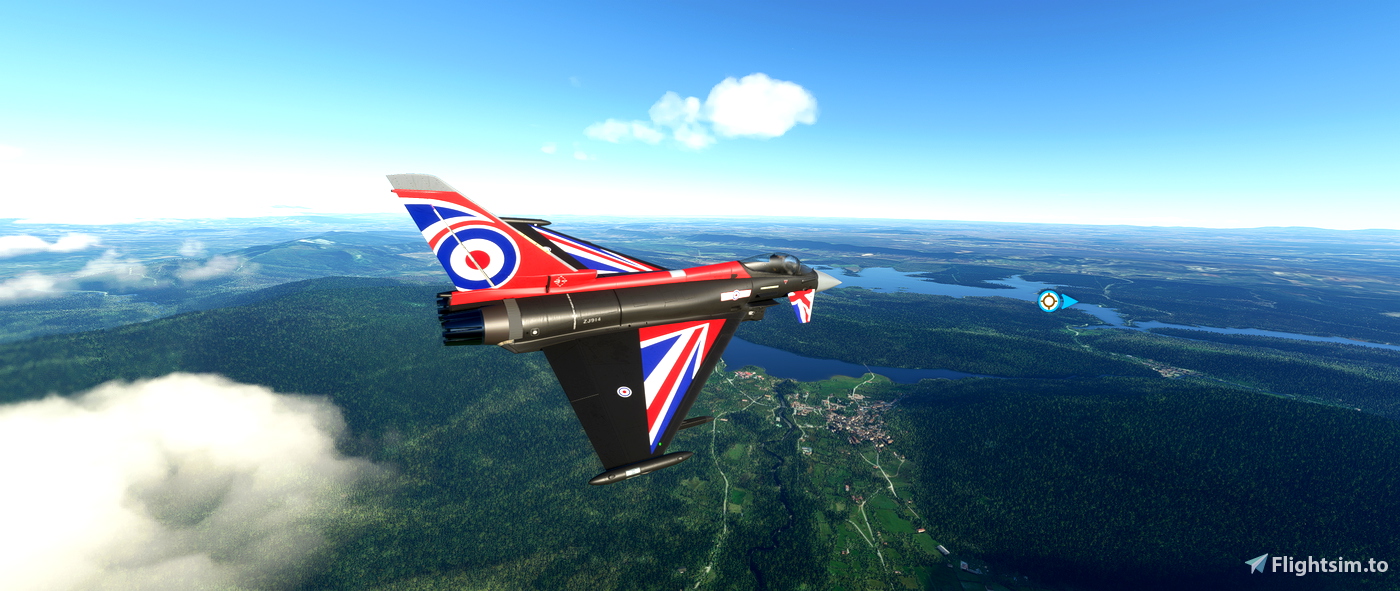 Union Jack Eurofighter Typhoon ZJ914 for Microsoft Flight Simulator | MSFS