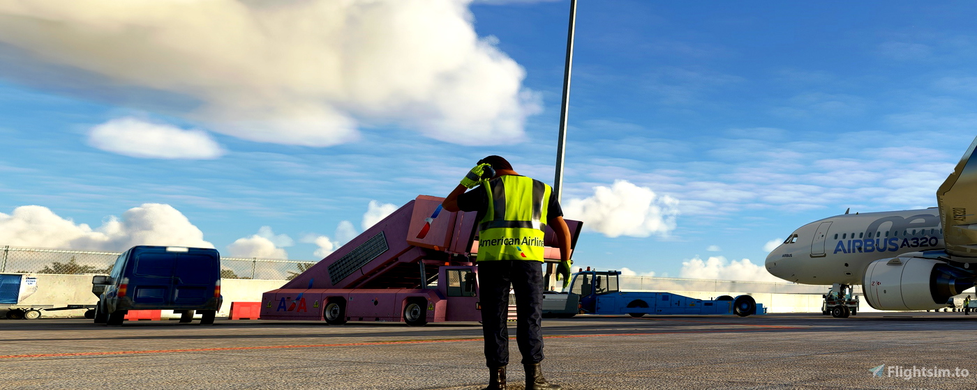 American Airlines Ground Crews for Microsoft Flight Simulator | MSFS
