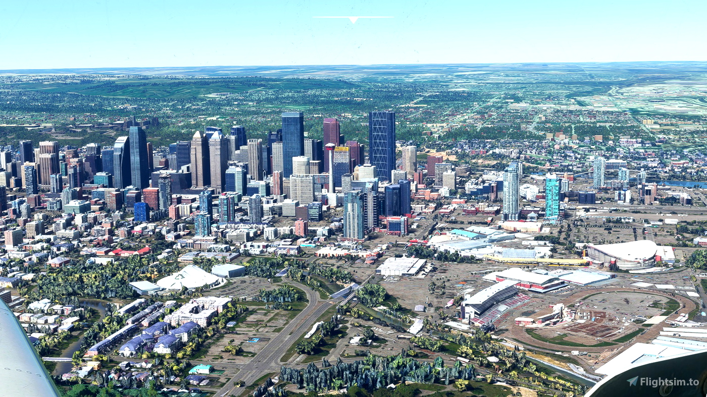Calgary downtown photogrammetry for Microsoft Flight Simulator | MSFS
