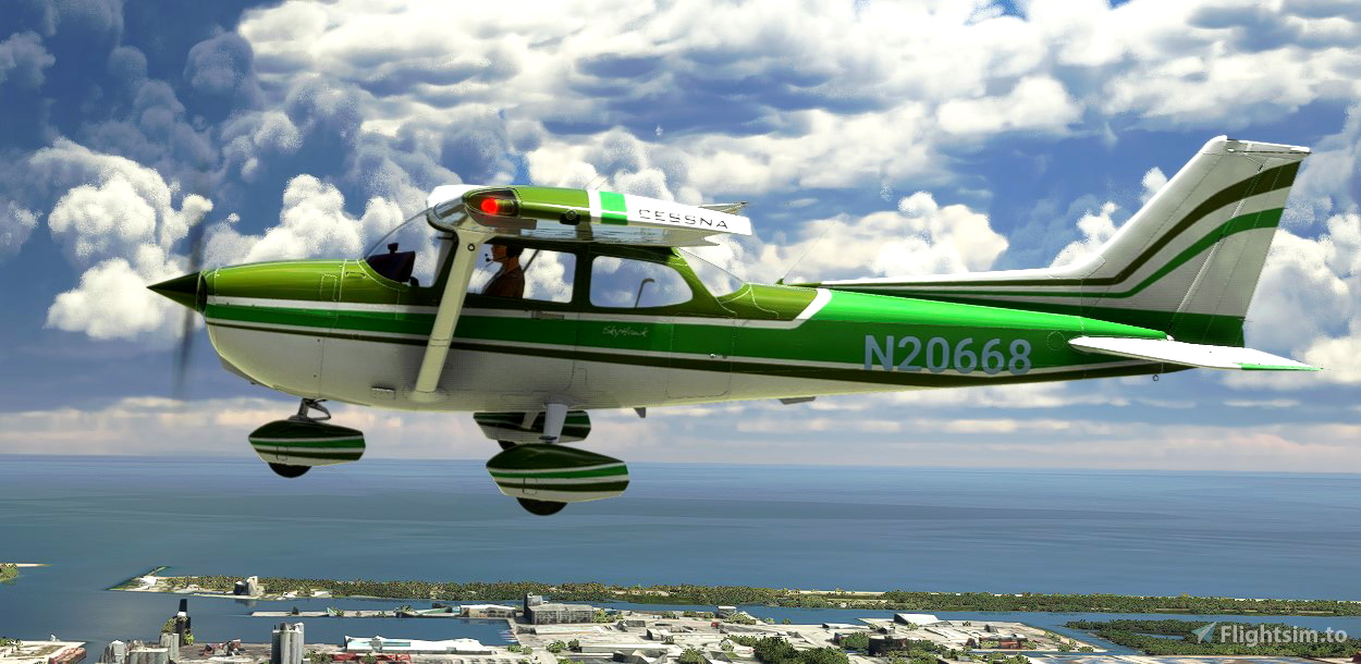 Cessna C172 CLASSIC Green N20668 in 8K for Microsoft Flight Simulator ...