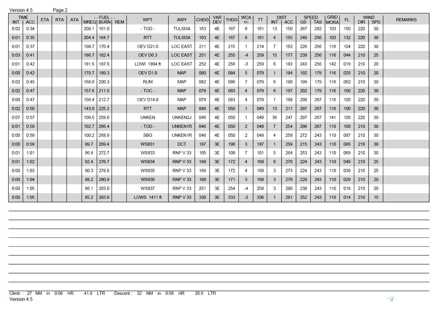 Excel Flight Planning Tool for Microsoft Flight Simulator | MSFS