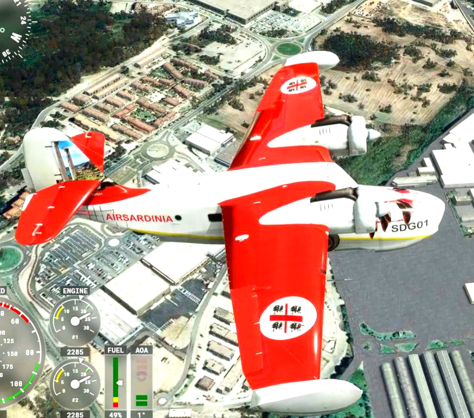 Grumman Goose Livery for Airsardinia Virtual Airline для Microsoft Flight Simulator | MSFS