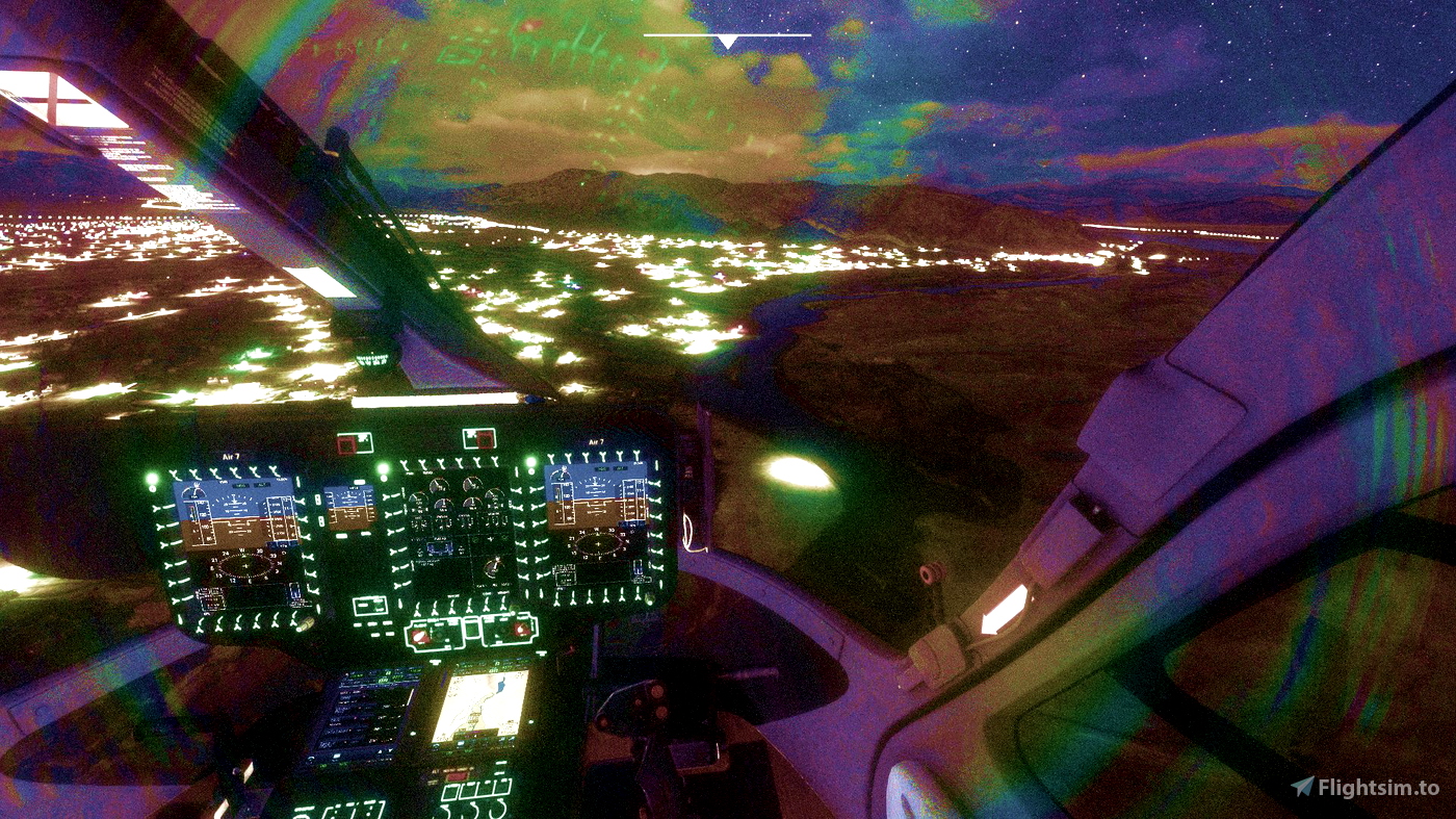 Psychedelic Night Vision for Microsoft Flight Simulator | MSFS