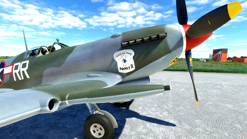 Spitfire Mk.XVI RW382 'Porky II' for Microsoft Flight Simulator | MSFS