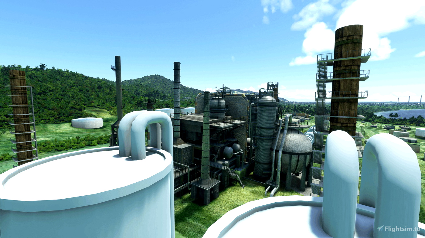 Venezuelan Landmark - El Palito Refinery & Planta Centro for Microsoft Flight Simulator | MSFS