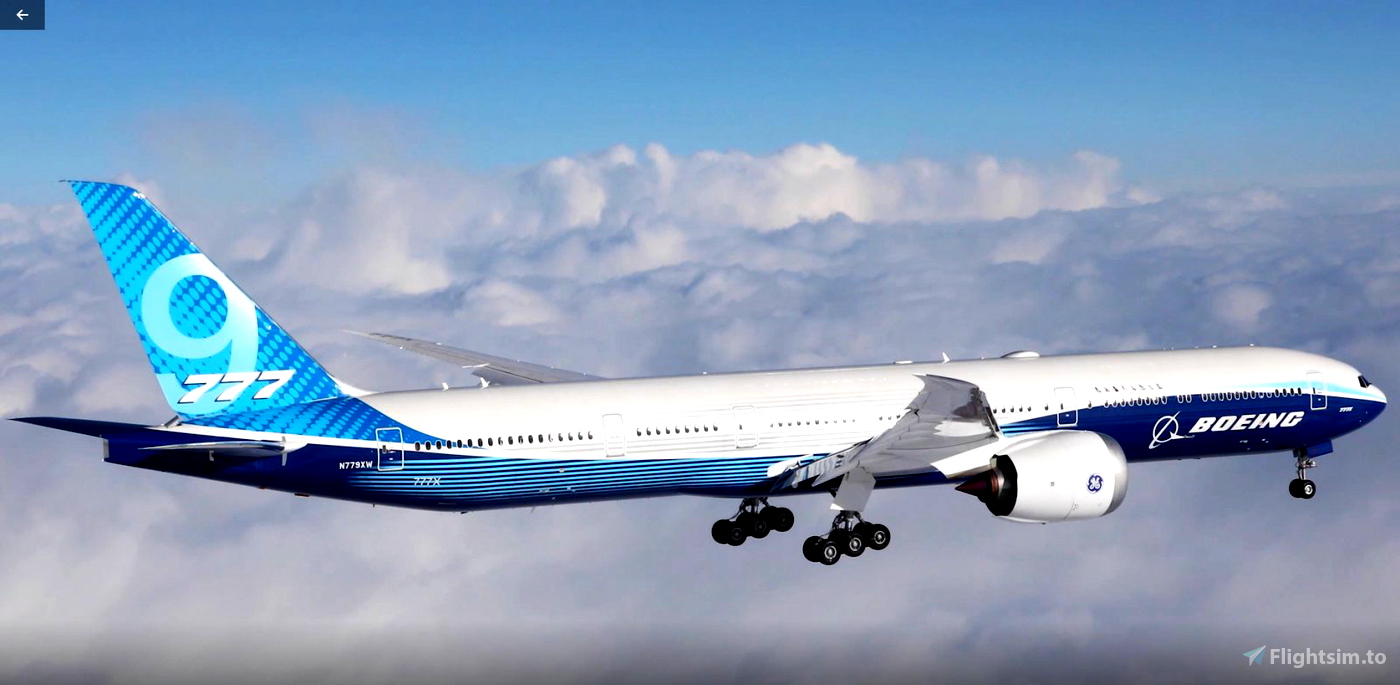 Boeing 777-9 (777X) Livery for CS B777-300ER for Microsoft Flight ...