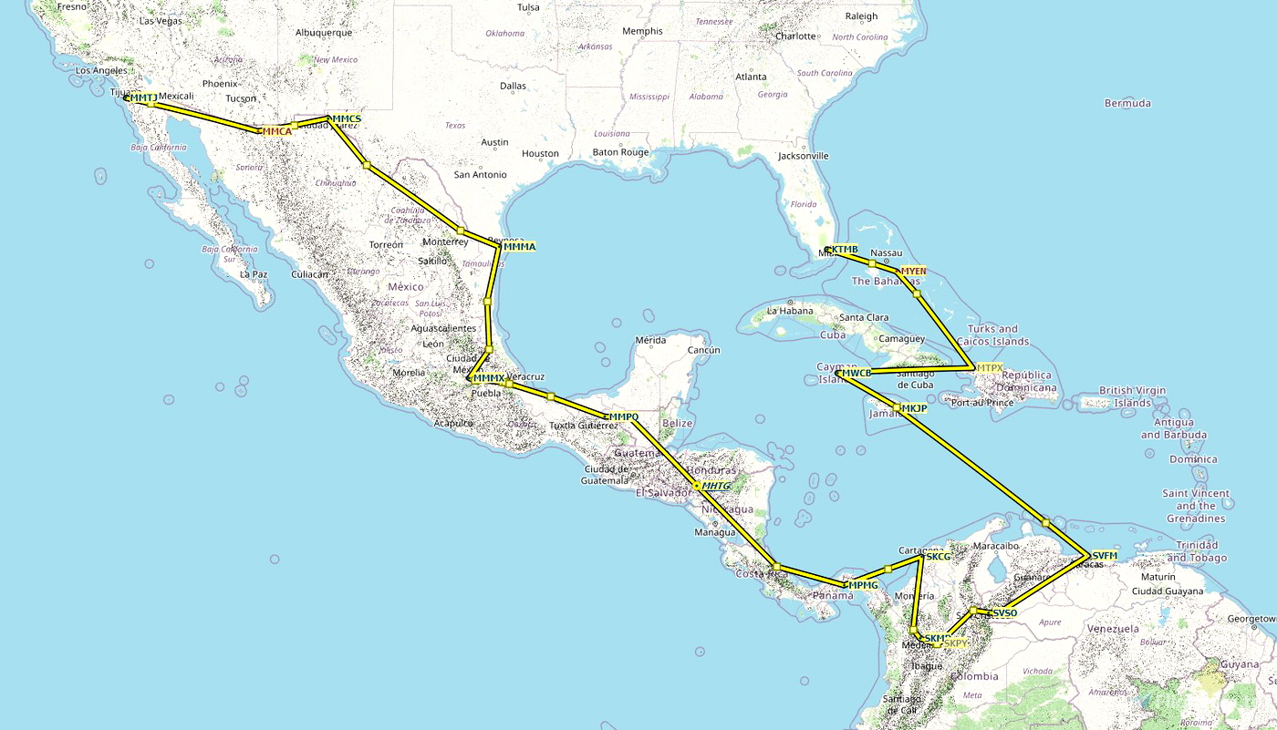 Escobar Trade Route PLN for Microsoft Flight Simulator | MSFS