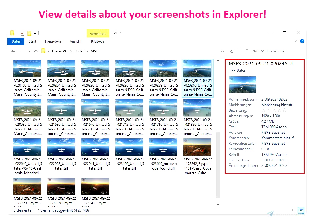 GeoShot - Geotagged Screenshots and More! for Microsoft Flight ...