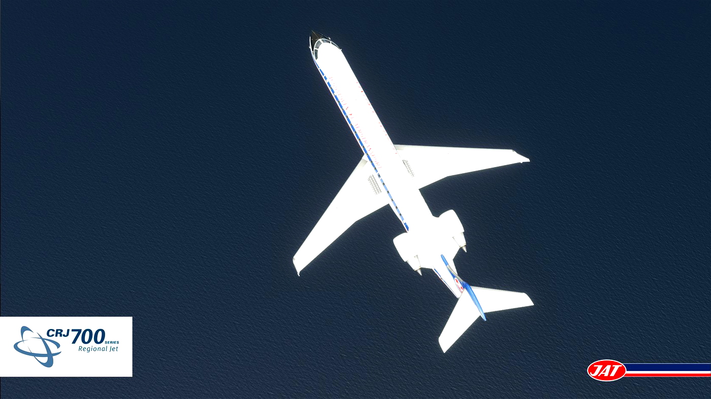 JAT retro livery 1980 (B-727) | crj 700 for Microsoft Flight Simulator ...