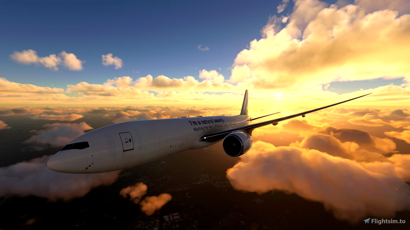 Captain Sim B777F Lufthansa Cargo D-ALFJ "I'm a natural beauty ...