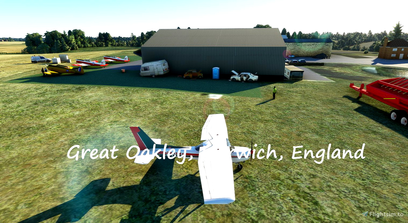 EGLI Great Oakley Airstrip Airfield, Harwich, England for Neil's Farm ...