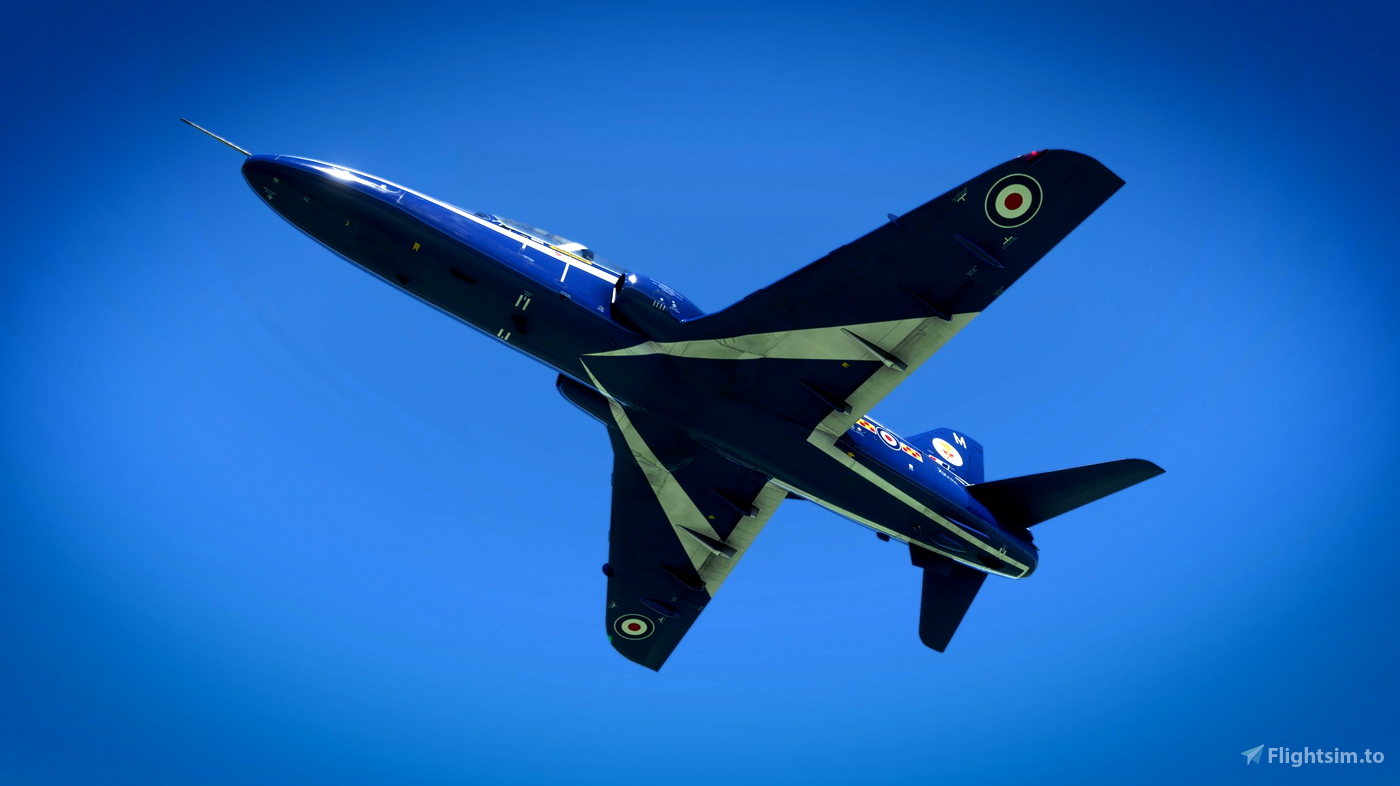 Just Flight Hawk T1 Royal Air Force RAF XX178 Blue Diamonds. for ...