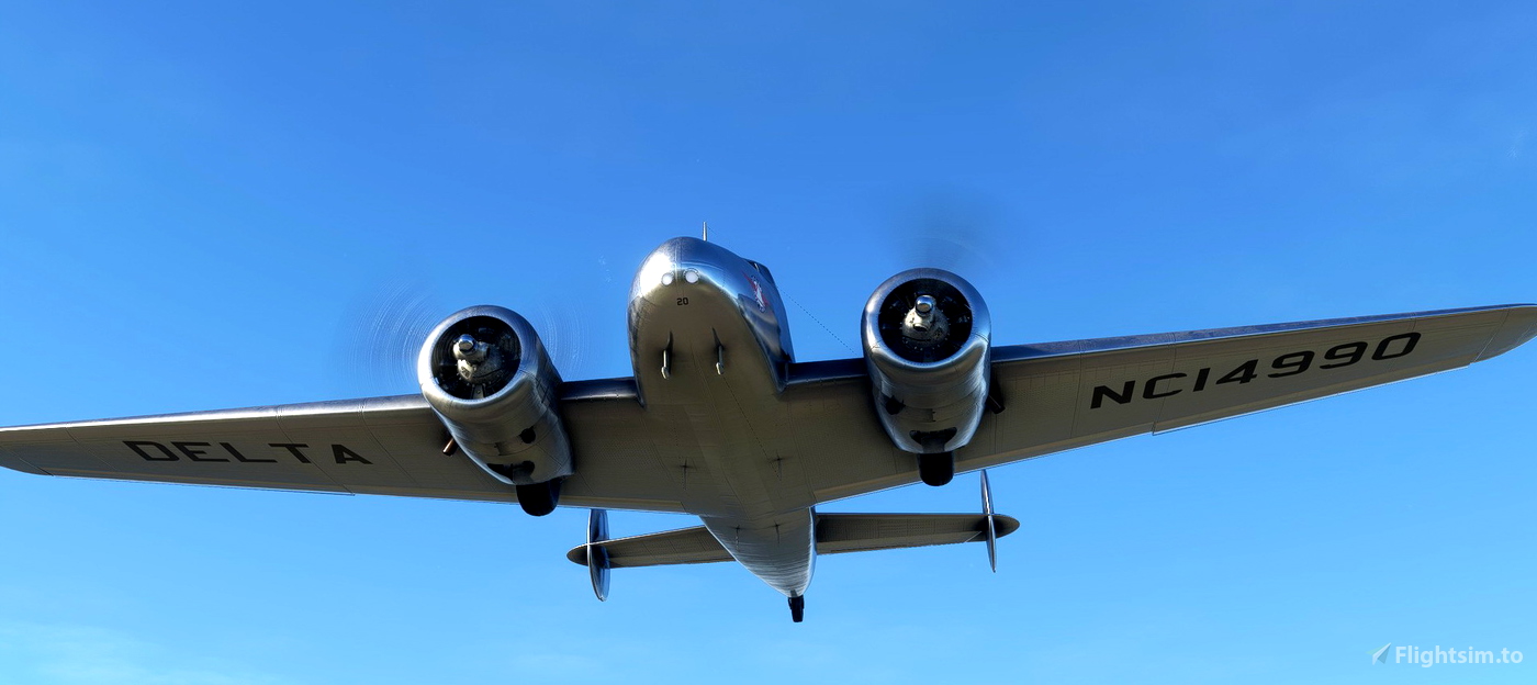 Lockheed L-10 Electra NC14990 Delta Airlines para Microsoft Flight ...