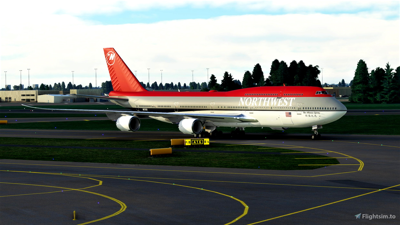 Northwest (Alliance Spirit) - [10 K] - Asobo 747-8 for Microsoft Flight ...