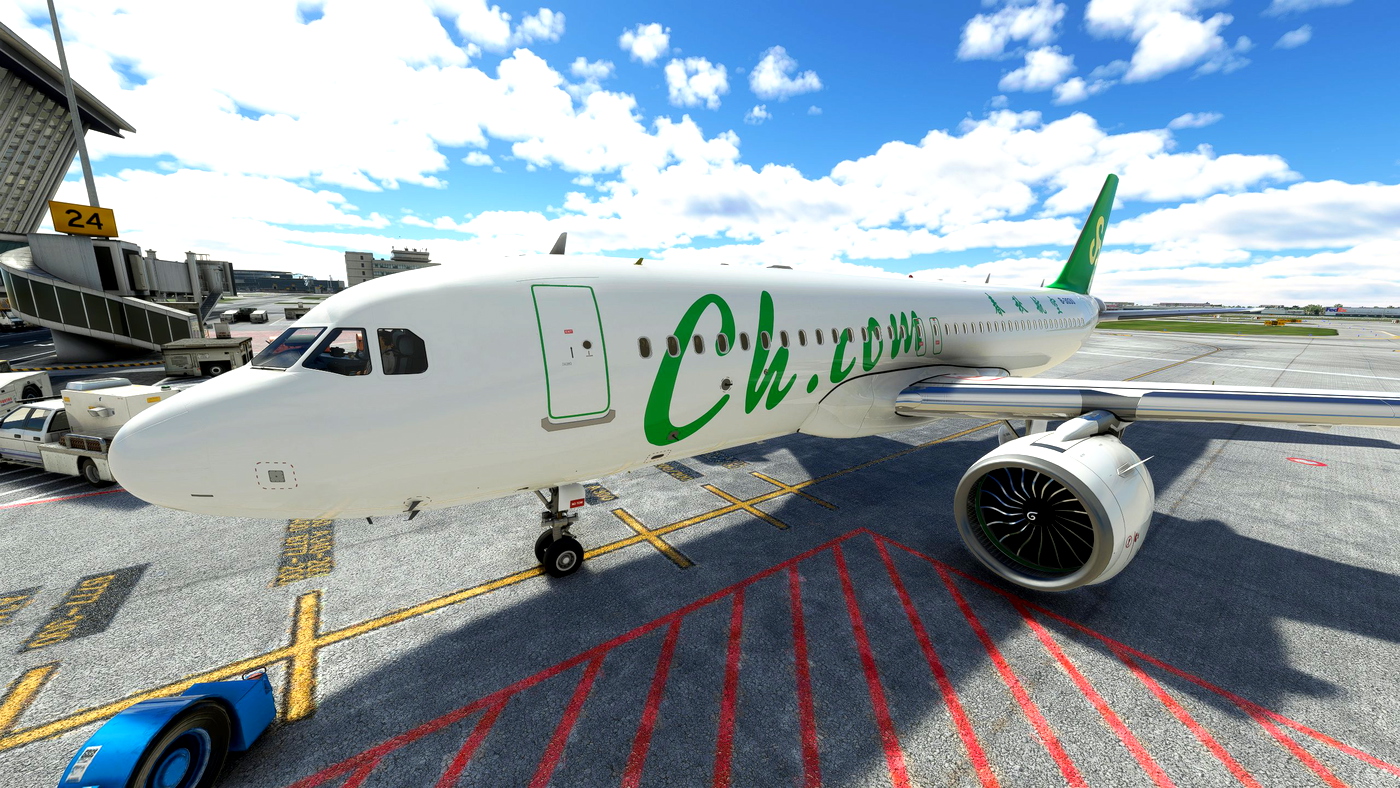 SPRING AIRLINES MESH LIVERY FOR ASOBO A320 NEO for Microsoft Flight ...