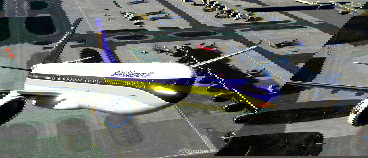 British Caledonian (G-BCAL) 1980's livery on Headwind Airbus A330neo ...