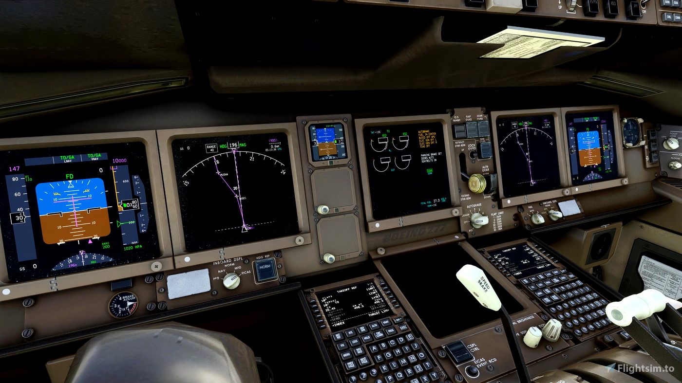 CaptainSim 777 EICAS messages mod for Microsoft Flight Simulator | MSFS