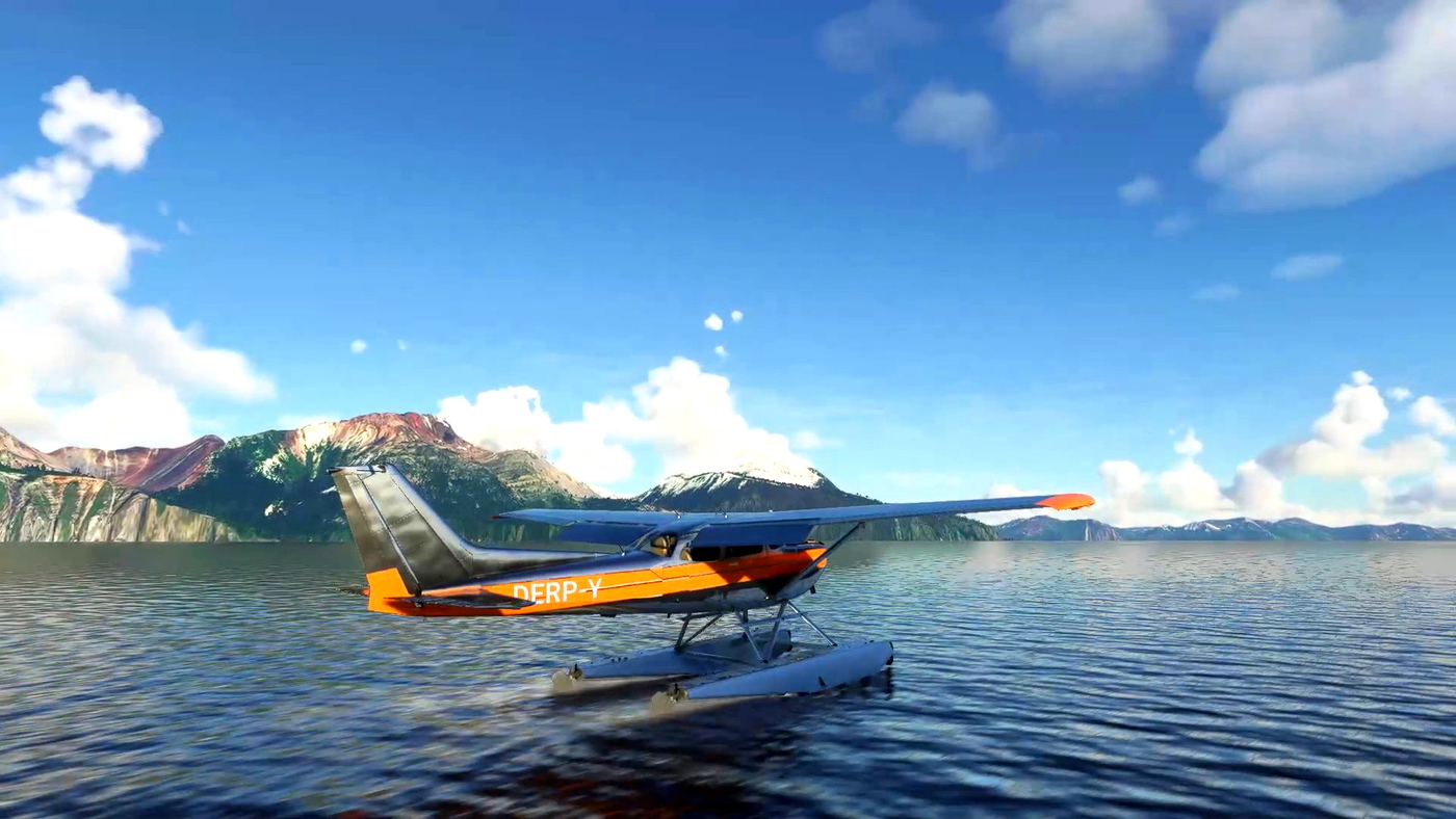 Cessna 172 Chromesicle on Floats Classic 对于 Microsoft Flight Simulator ...