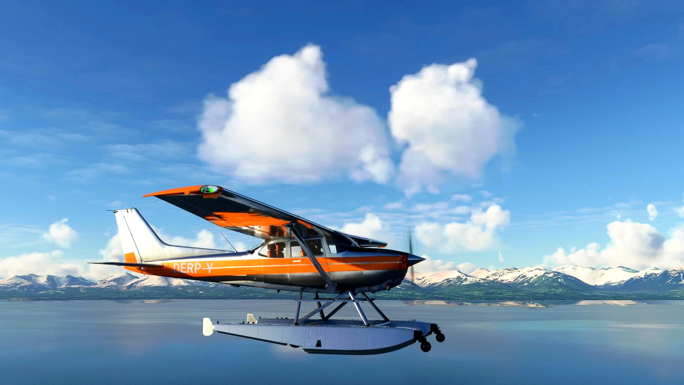 Cessna 172 Chromesicle on Floats Classic 对于 Microsoft Flight Simulator ...