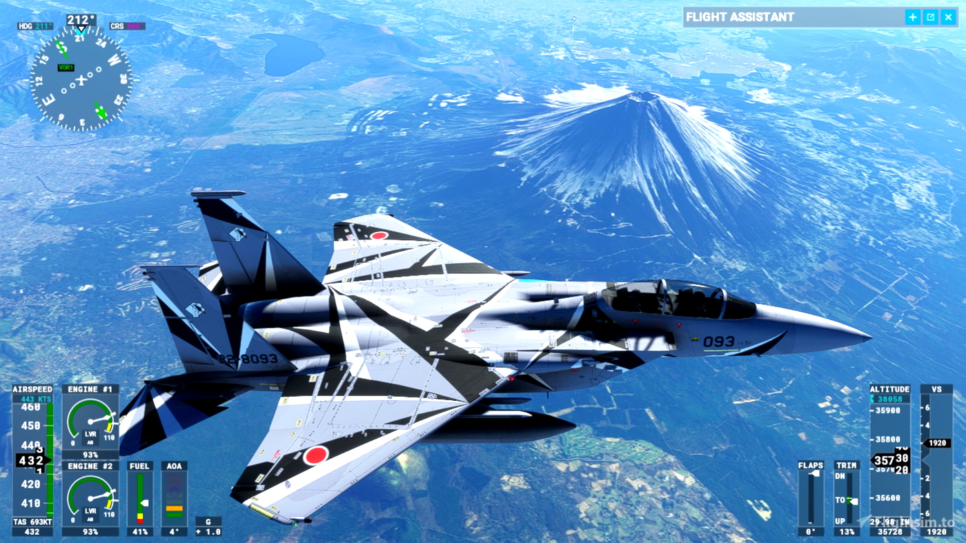 DC Designs F-15D JASDF Aggressor #093 for Microsoft Flight Simulator | MSFS