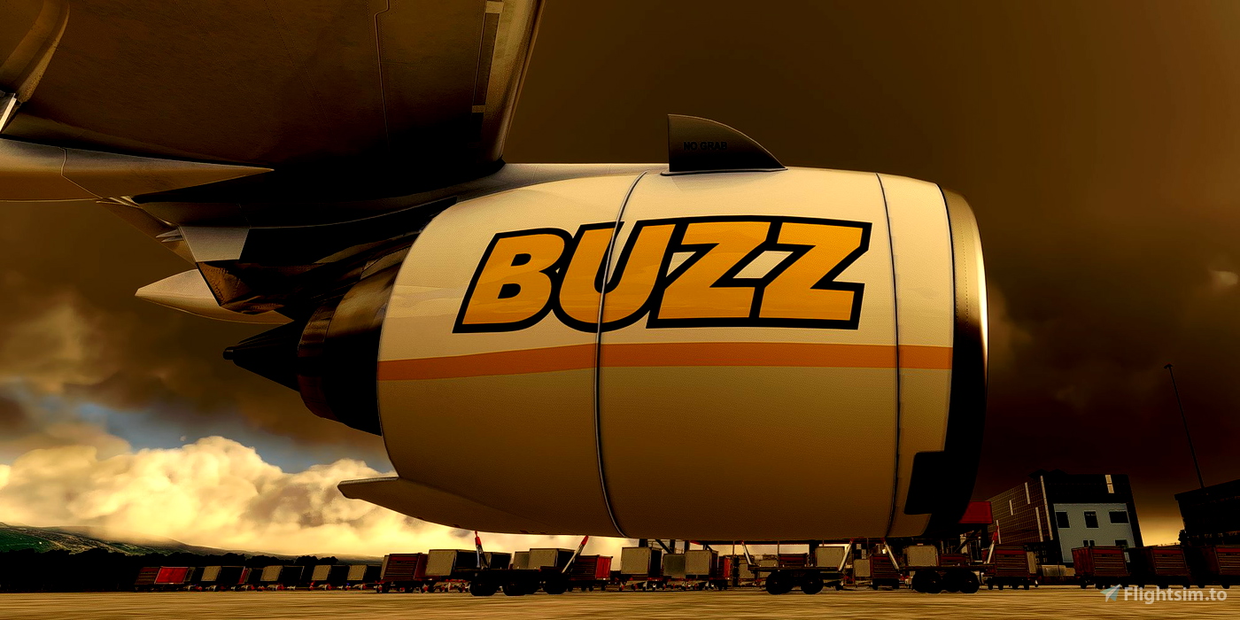 [A32NX] FlyByWire | Airbus A320neo BUZZ Airlines SP-UZZ in 8k 对于 ...