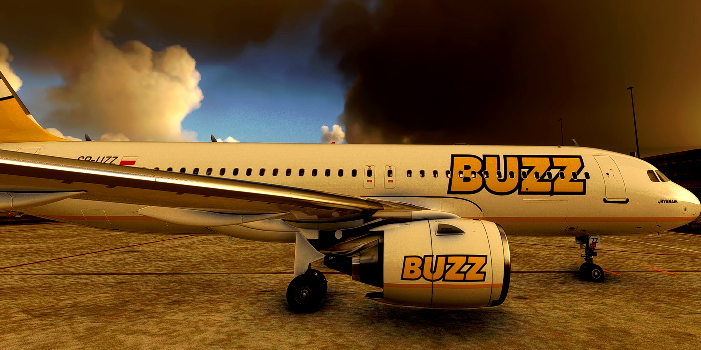 [A32NX] FlyByWire | Airbus A320neo BUZZ Airlines SP-UZZ in 8k 对于 ...