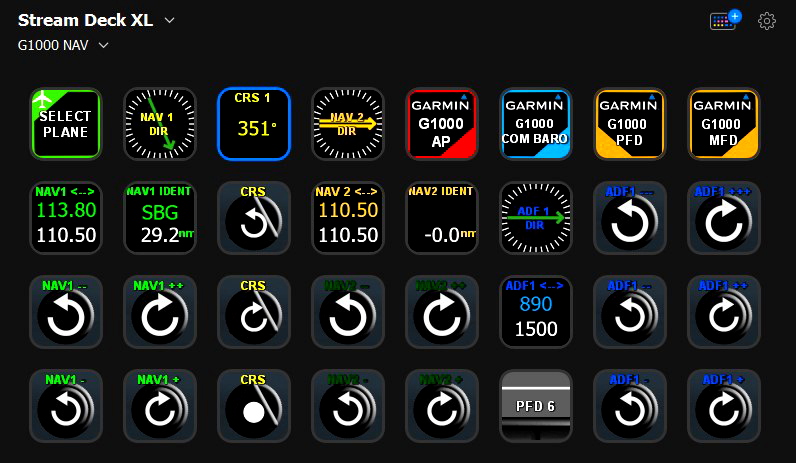 G1000 (NXi) AAO Scripts & StreamDeck XL Profile and MCP Template for ...