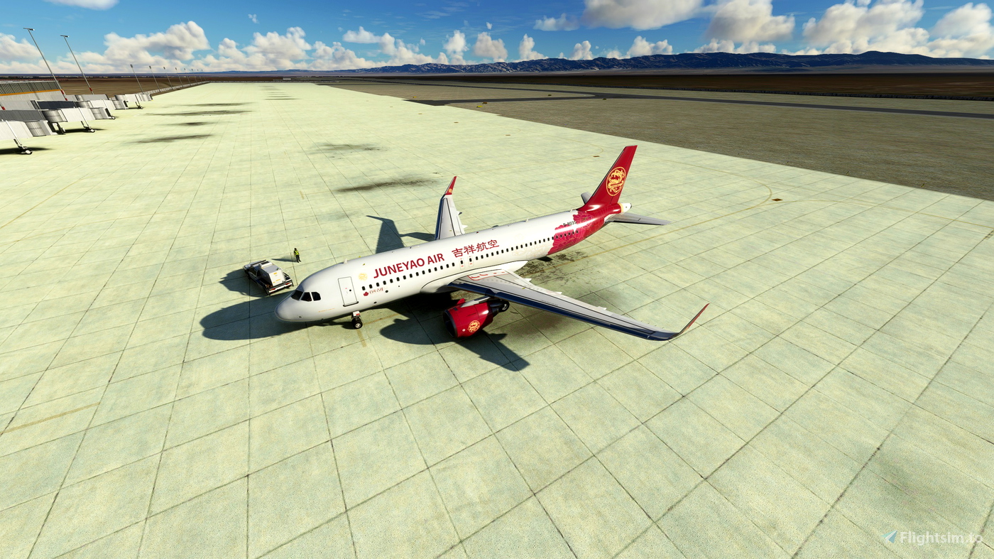 JUNEYAO AIR Centennial Vision MESH LIVERY FOR FLYBYWIRE A32NX 对于 ...