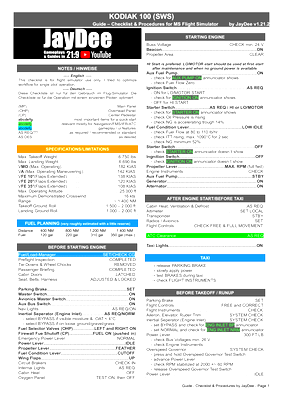 Cessna Citation CJ4 - JDs Comprehensive Checklist & Procedures for ...