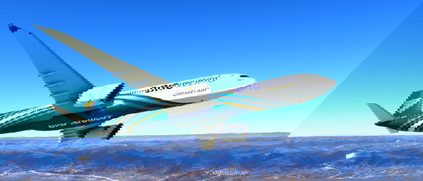 Oman Air (A4O-DI) "Oneworld" (fictional/candidate) livery on Headwind Airbus A330neo-900 [8K ...