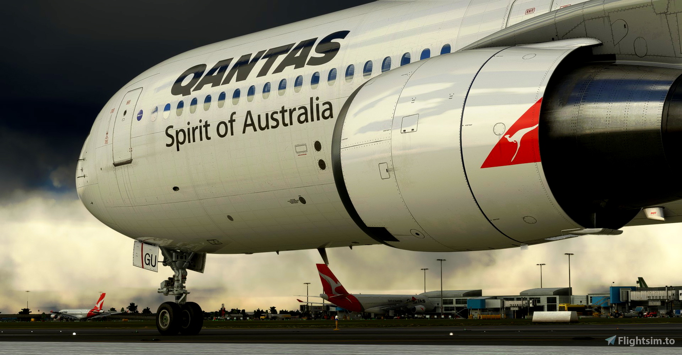 Qantas "1984 livery" CaptainSim 767-400ER for Microsoft Flight ...