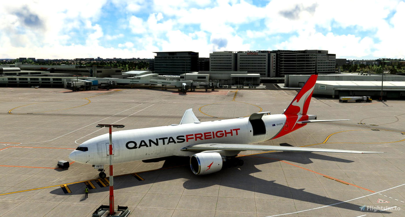 Qantas Freight (2016) 777F for Microsoft Flight Simulator | MSFS