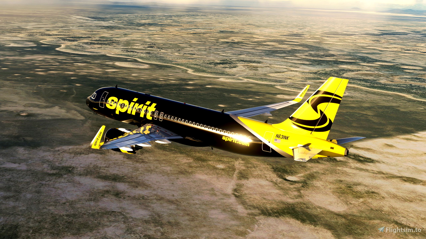 Spirit - "Black & Yellow Skittles" [8K] - FBW A32NX for Microsoft ...