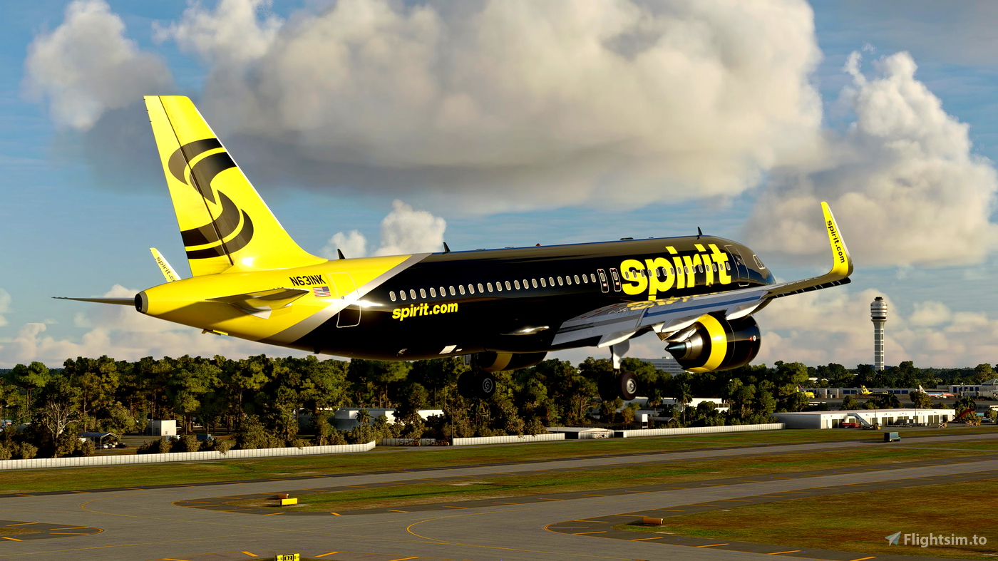 Spirit - "Black & Yellow Skittles" [8K] - FBW A32NX for Microsoft ...