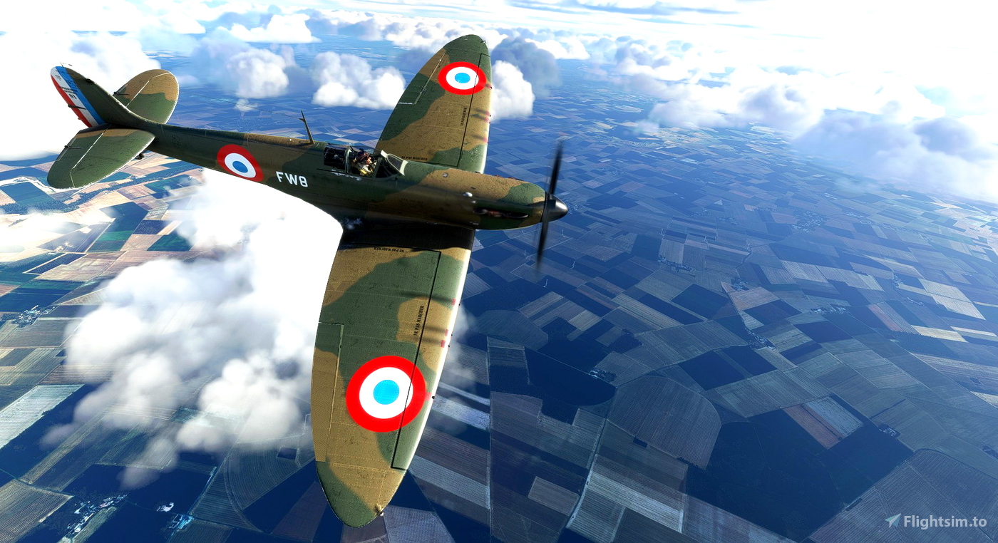 Spitfire Mk.1A French Air Force FW8 for Microsoft Flight Simulator | MSFS
