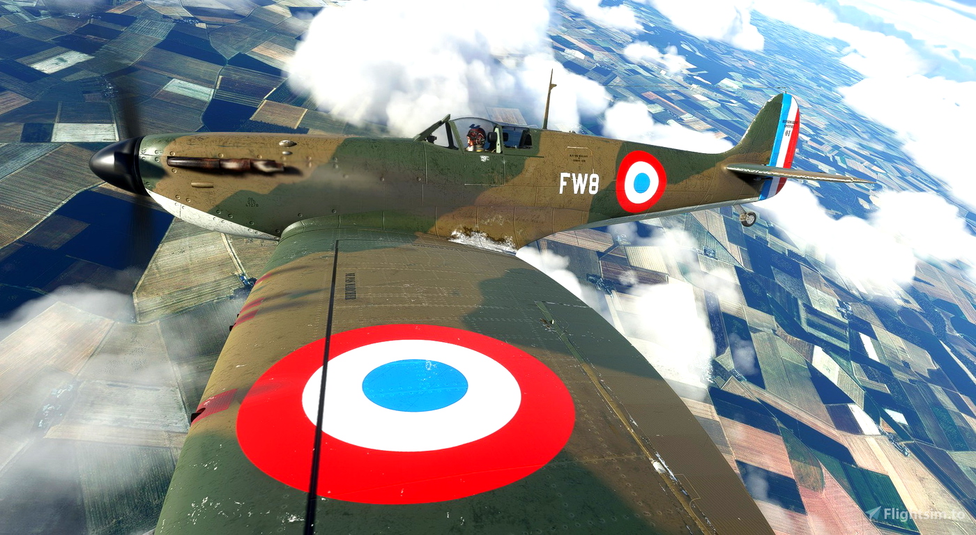 Spitfire Mk.1A French Air Force FW8 for Microsoft Flight Simulator | MSFS