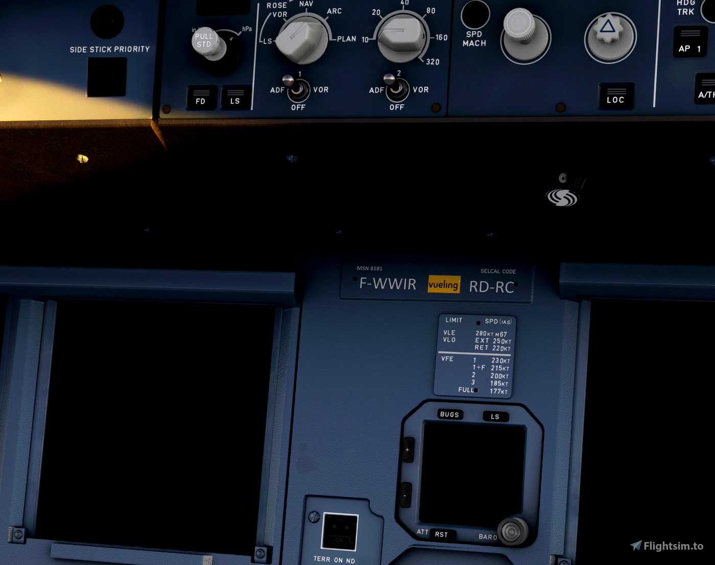 VUELING SELCAL code plate for FlyByWire A32nx mod for Microsoft Flight ...