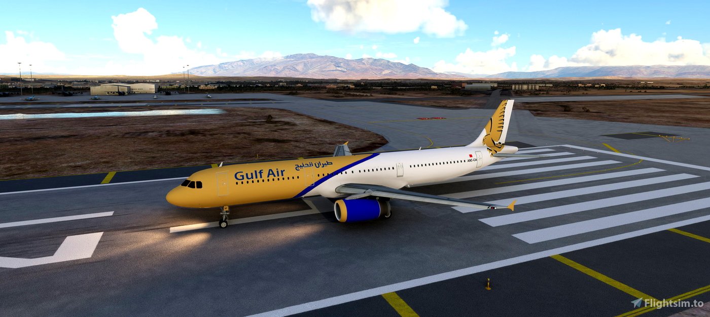 AMP A321 Livery Gulf Air for Microsoft Flight Simulator | MSFS