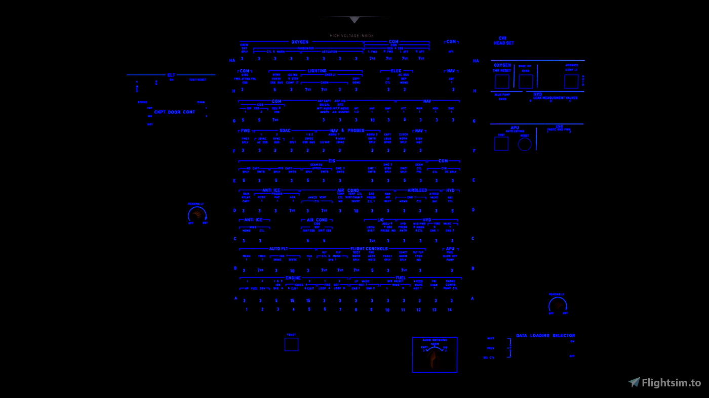 Blue Cockpit lights and Blue LCD for FBW A32NX for Microsoft Flight ...