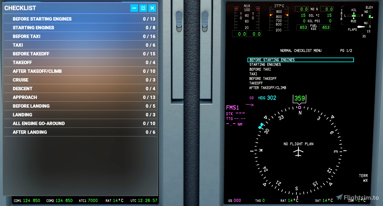 Cessna Citation CJ4 - Ingame Checklist for Microsoft Flight Simulator ...